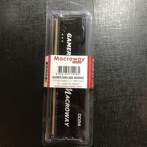 Mem Ddr4 8gb 2400 Mhz Macroway Gamer Garantia Eterna Hightec Sa