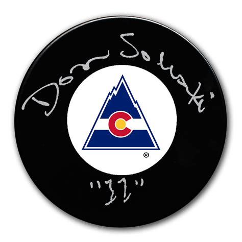 Don Saleski Colorado Rockies Autographed Puck Nhl Auctions