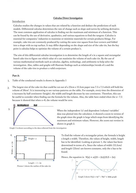 Calculus Di Mathematical Methods Year 11 Sace Thinkswap