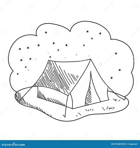 Tent Vector Illustration Set Camping Tent 292120147