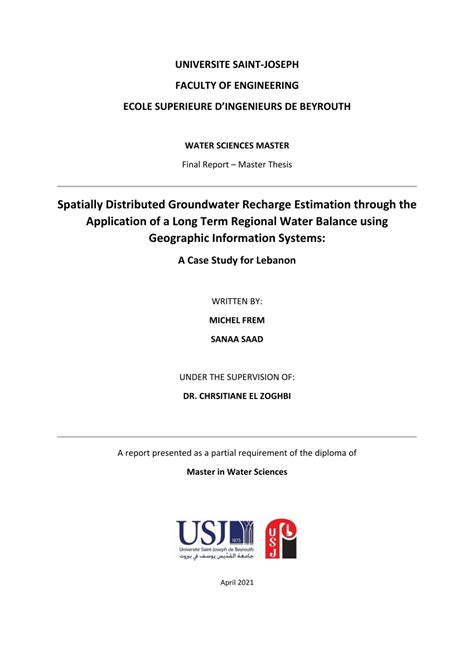 Pdf Spatially Distributed Groundwater Recharge Estimation Through The Application Of A Long