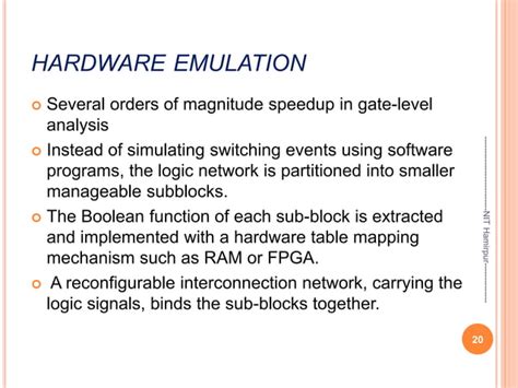 Simulation Power Analysis Low Power Vlsi Pptx Computer Software And