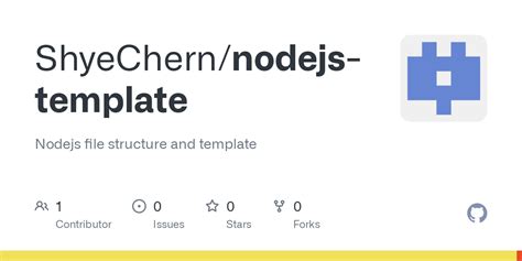 Github Shyechernnodejs Template Nodejs File Structure And Template
