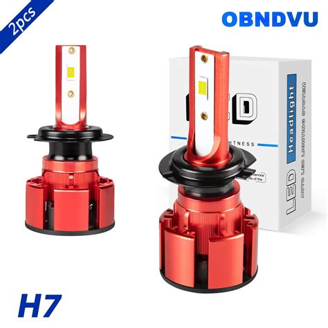 H7 Led Headlight Bulbs Replacement Highlow Beam 6000k Ultra White