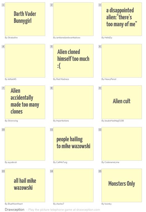 Darth Vader Bunnygirl Drawception