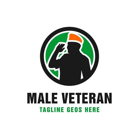 Army Veteran Male Vector Illustration Logo 5364937 Vector Art At Vecteezy