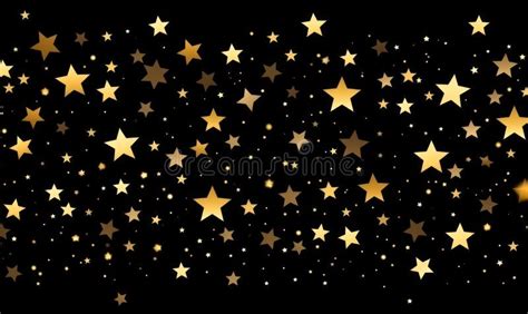 Christmas Golden Stars Christmas Gold Star Dark Background Stars