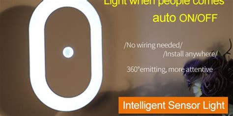 Human Sensor Led Night Lights Wireless Motion Light Sensor Induction