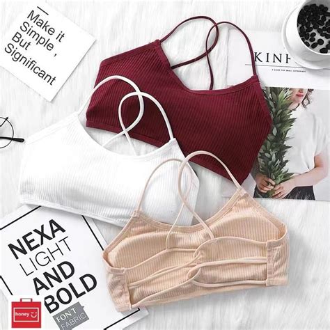 Korean Fashion Sexy Bralette Sexy Sport Bra Tube Bra Sleepbra With Pad