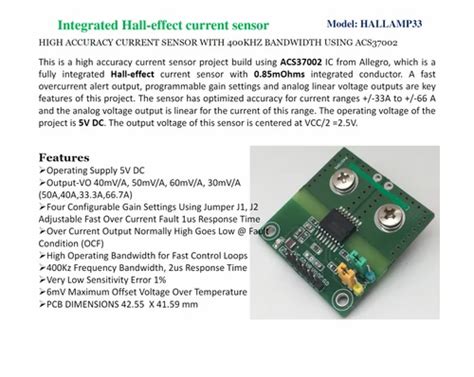 Allegro Ihalamp33 Integrated Hall Effect Current Sensor At Rs 3000