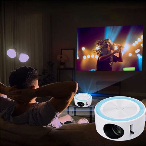 Blnvkop Mini Projector Portable 1080p Projector Outdoor Movie Projector Home Movie Led Video