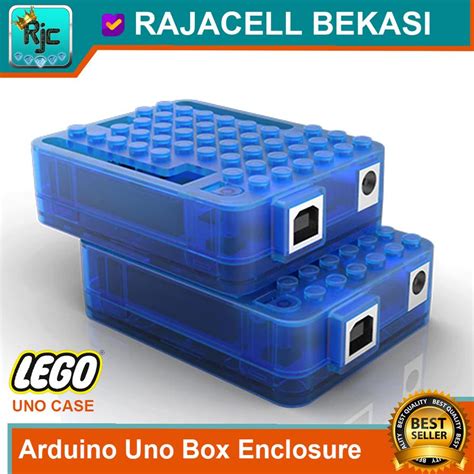 Lego Box Arduino Uno R3 Abs Case Enclosure Warna Biru Import Sabira