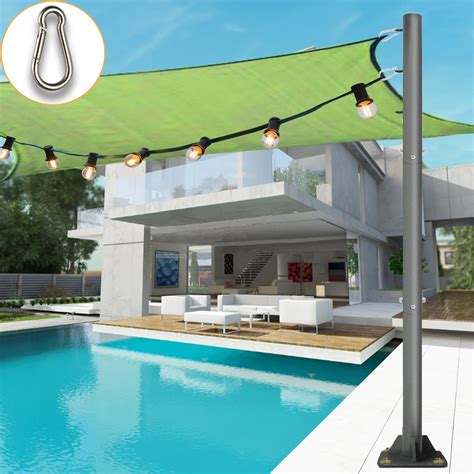 Shade Sail Poles Kit 10ft Sun Shade Sail Poles Support