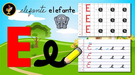 Letra E Minuscula Y Mayuscula