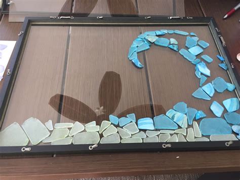 Diy Sea Glass Window Art Sea Glass Window Art Window Art Sea Glass Window