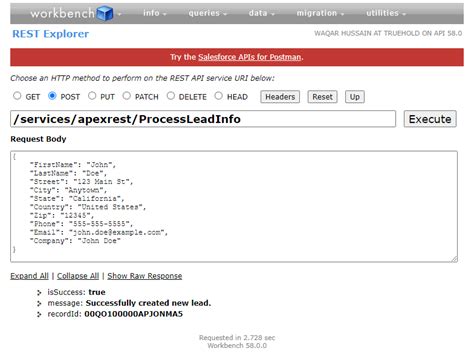 An Example Of Salesforce Integration Using Apex Webservicewebhook To