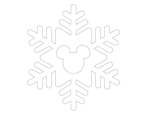 Printable Mickey Mouse Snowflake Free Printable Templates