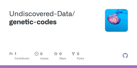 Github Undiscovered Datagenetic Codes