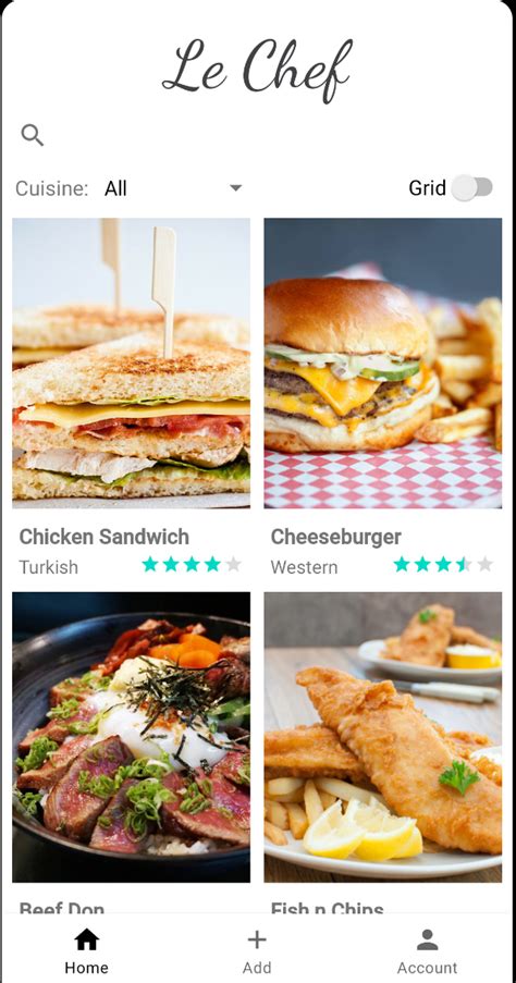 GitHub TJJ Le Chef Mobile Application Development MAD Assignment Done By Jun Jie