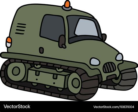 Green Tracked Vehicle Royalty Free Vector Image