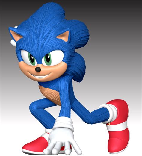 Sonic Sonic The Hedgehog 3 Fan Art 3d Model By Lovemodel