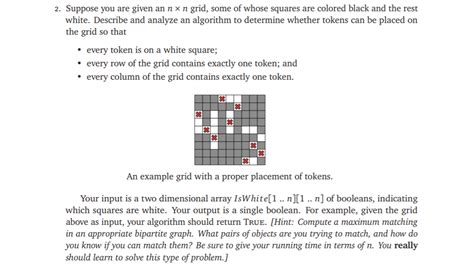 Solved 2 Suppose You Are Given An N × N Grid Some Of Whose