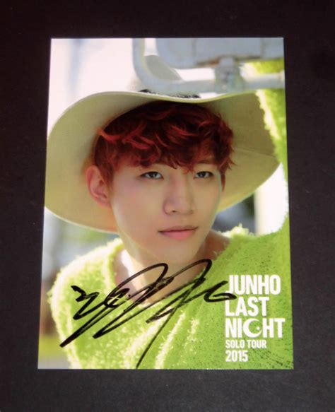 Yahooオークション ジュノ 2pm 直筆サイン入り・「junho From 2p