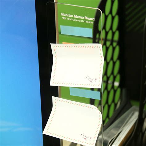 1pc Plastic Monitor Message Memo Board For Sticky Grandado