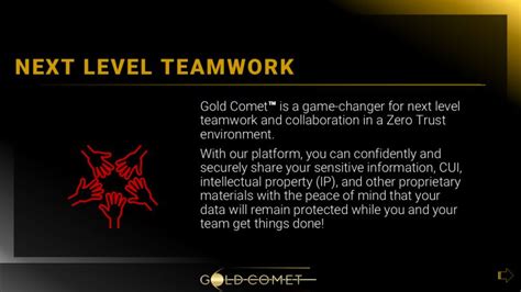 Goldcomet Datasecurity Informationsecurity Zerotrust Teamwork… Gold Comet