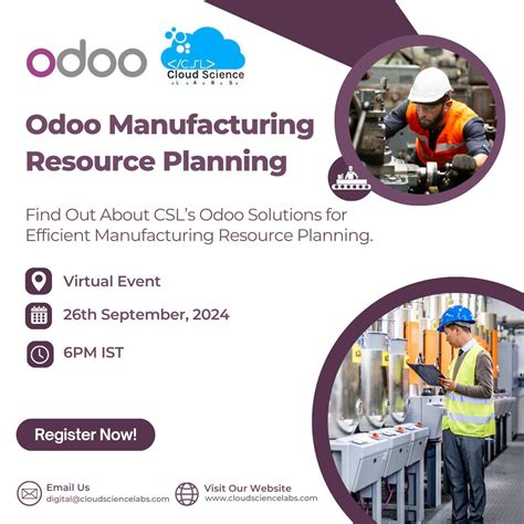 Yashdeep Singh On Linkedin Odoo Manufacturing Webinar Cloudsciencelabs Efficiency