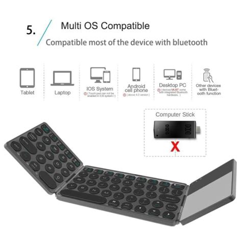 Jual Wireless Bluetooth Foldable Keyboard Touchpad Lipat 3 Keyboard Only Di Seller Calestraa