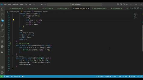 Quick Sort Java Code🔥 Youtube