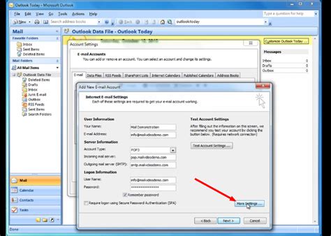 Email Client Setup Outlook 2007