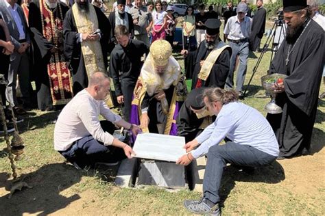 Положиха основния камък на православен храм в Кирково Видео снимки