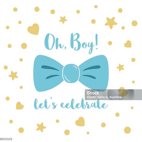 오 소년 귀여운 아기 샤워 초대 와 블루 나비 넥타이 나비 소년 생일 초대 벡터 초대장에 대한 스톡 벡터 아트 및 기타 이미지