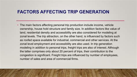 Trip Generationpptx Travel