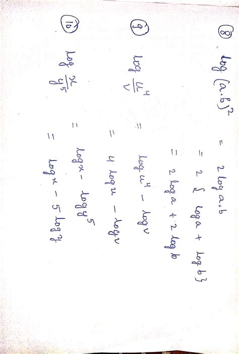 Solved Expanding And Condensing Logarithms Expand Each Logarithm 1 Log Course Hero