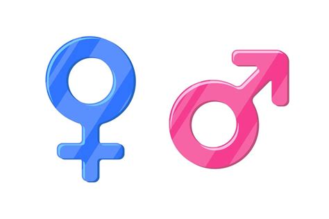 Heterosexuelles Geschlecht Symbol Mars Und Venus Icon Set Männliches