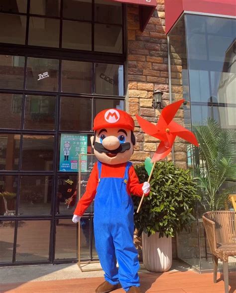 Super Mario Mascot Costume Perfect For Events And Parties Halloween Costume Etsy