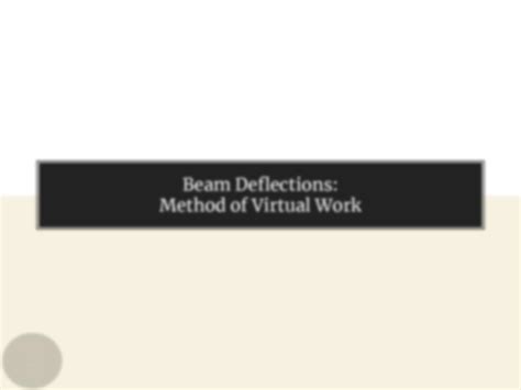Solution 08 Virtual Work Method On Beam Deflections Studypool