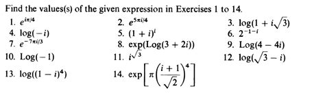 Solved Find The Values S Of The Given Expression In Chegg