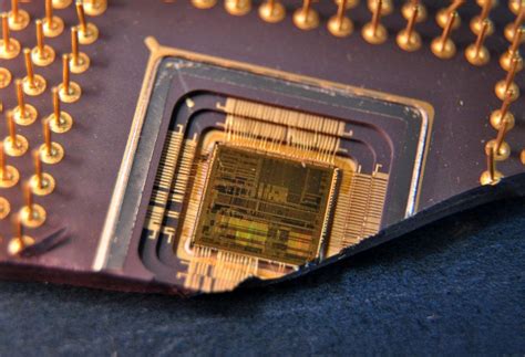 Inside Of An Old Intel Processor From The 90s Intel Processors Intel Processor