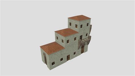 Low Poly Roman Insula 3 Wip Download Free 3d Model By Alexferrart3d