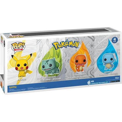 Funko Pop Games Pokémon Starters Pokémon 4 Pack Jrccz