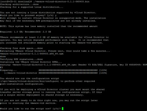 Building Vcloud Suite Poc Part 2 Installing Vcloud Director Cell Default Reasoning