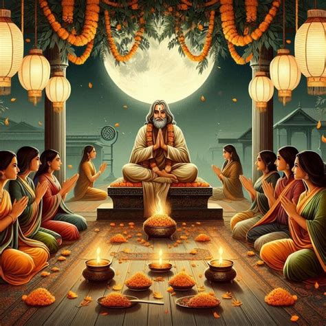 Happy Guru Purnima Festival Guru Purnima Indian Celebration Nepalese