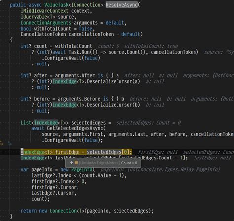 exception on page info creation · issue 2059 · chillicream graphql platform · github