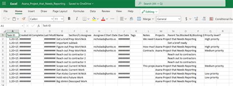Export Asana Tasks To Excel Spreadsheets Methods
