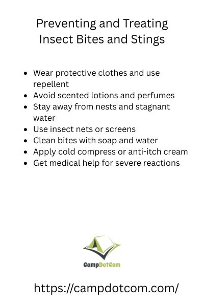 Preventing And Treating Insect Bites And Stings Camping Hacks The