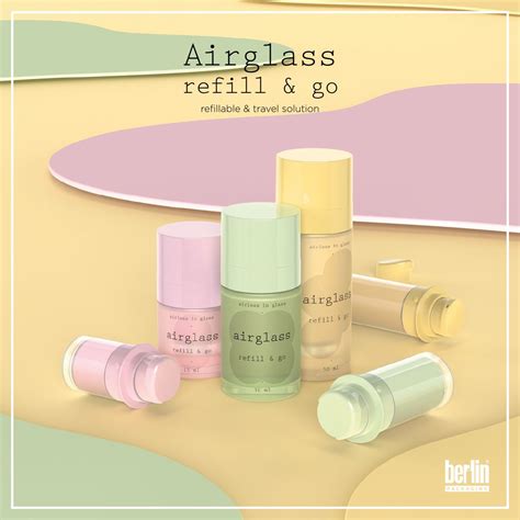 Airglass Refill And Go Elegant Glass Containers For Refillable Make Up
